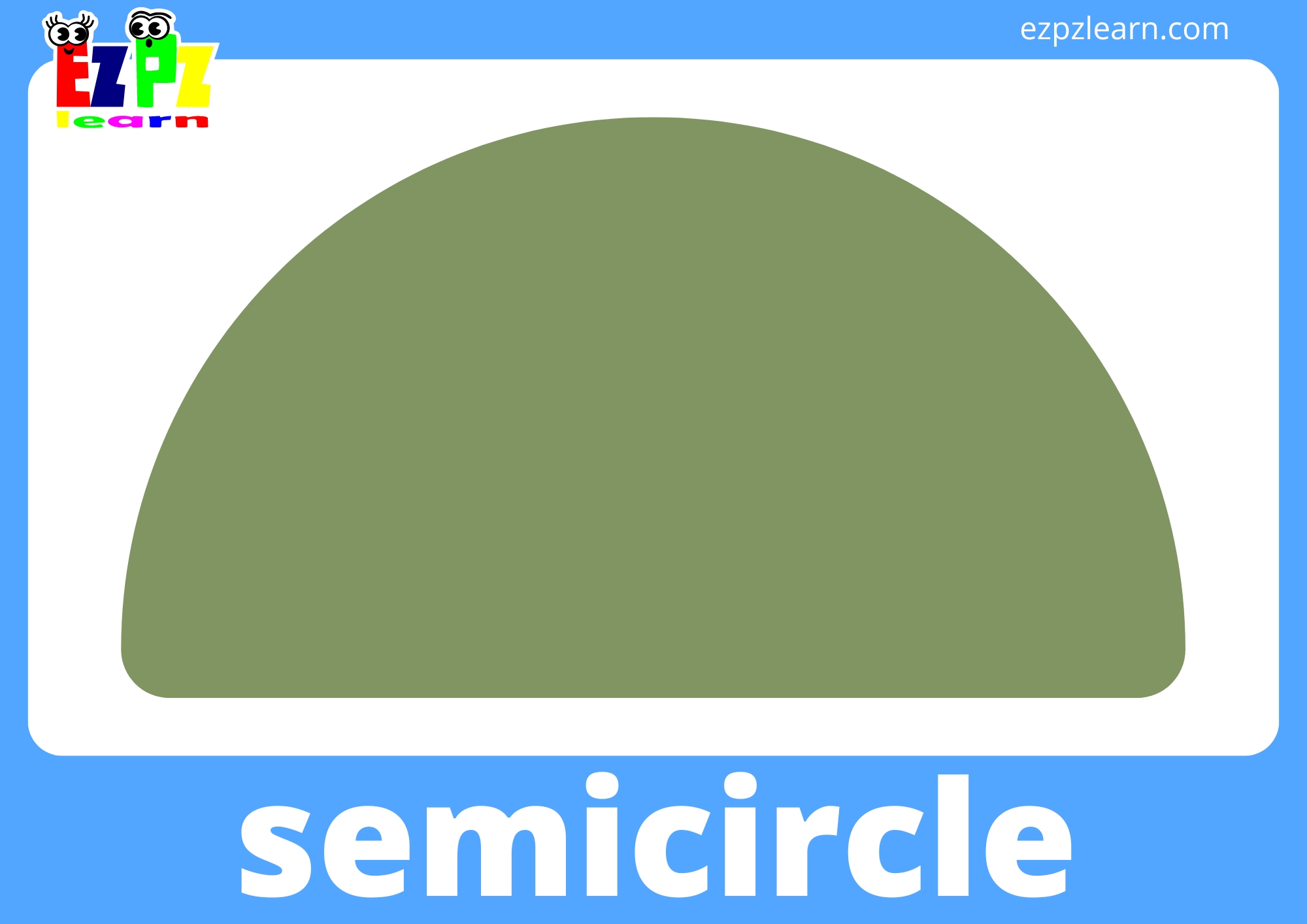 Shapes Flashcards With Words View Online or Free PDF Download - Ezpzlearn.com